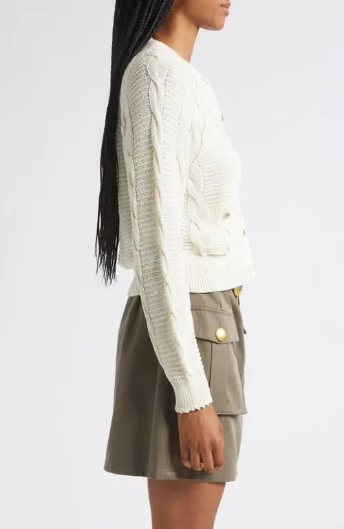 L'Agence Darcy Cable Knit Cardigan