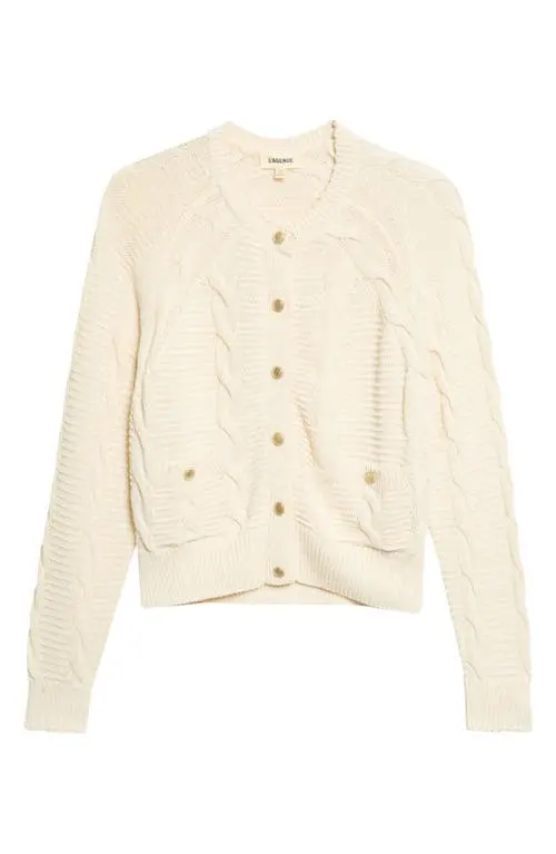 L'Agence Darcy Cable Knit Cardigan