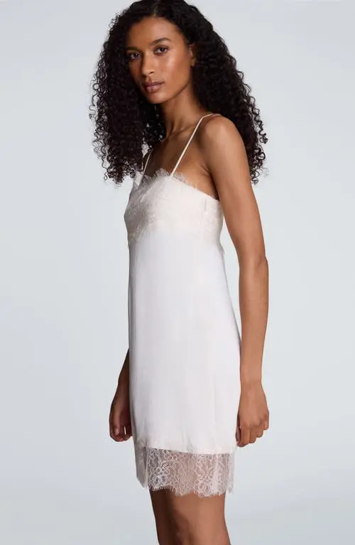 KENNETH COLE Lace Trim Slip Minidress