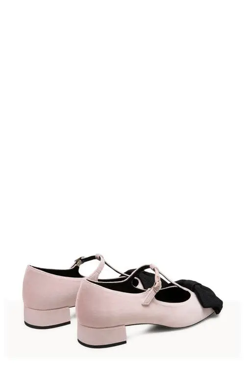 STUART WEITZMAN Ariella T-strap Pump - Ballet/black