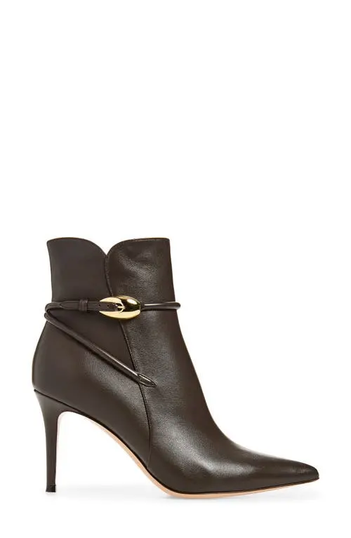 GIANVITO ROSSI Belted Pointed Toe Bootie