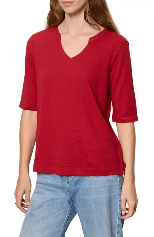 Sanctuary Dolce Notch Neck Top - Red Berry