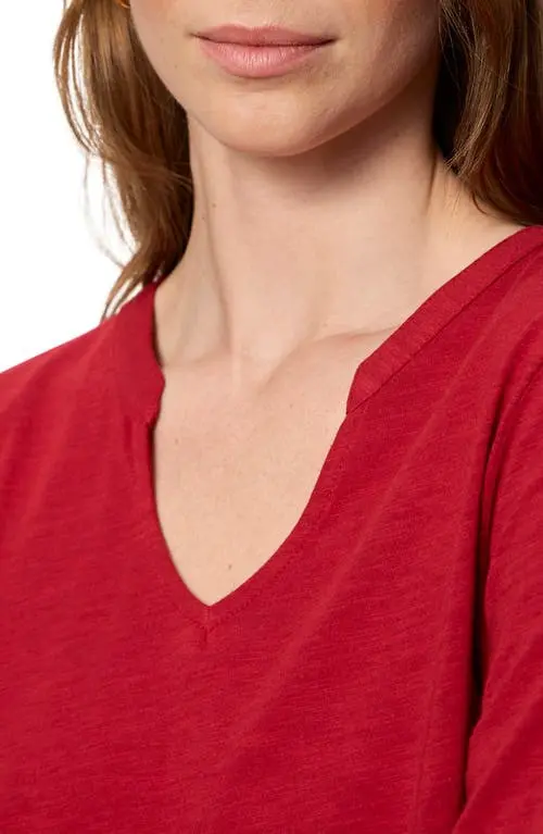 Sanctuary Dolce Notch Neck Top - Red Berry
