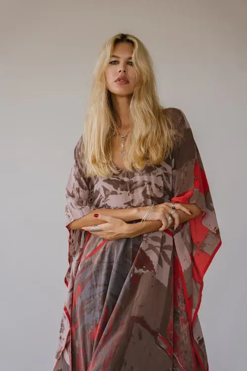 SUN CHILD Long Caftan Ronna