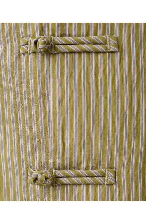Mango Striped Toggle Vest