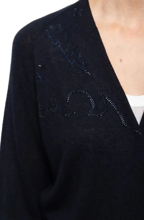 Zadig&Voltaire Daffyz Crystal Cashmere Cardigan