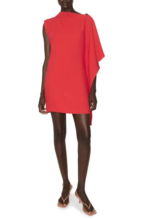 Mango Asymmetrical Neck Dress