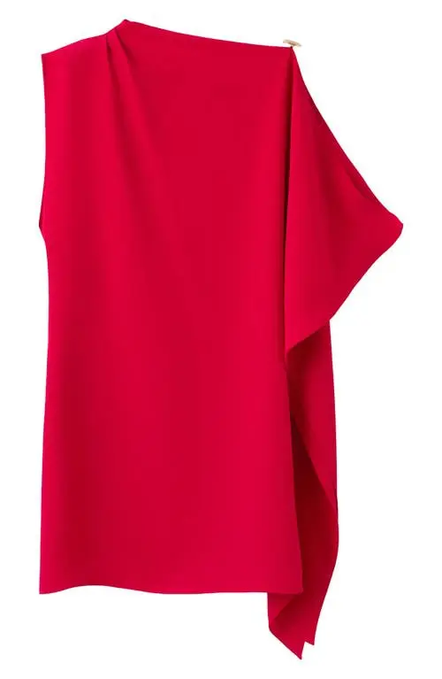 Mango Asymmetrical Neck Dress