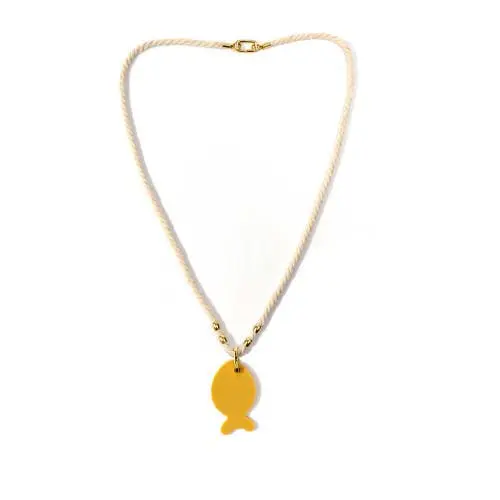 BY LILLA Rope Fish Necklace