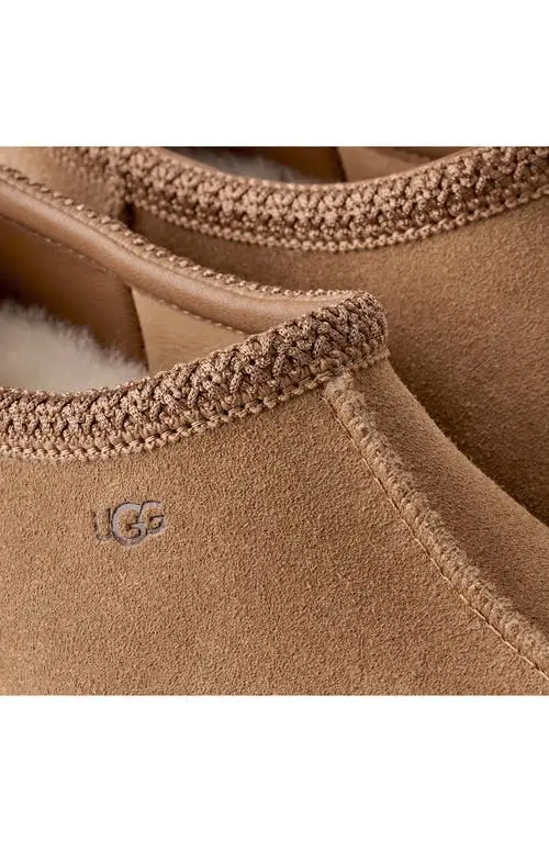 UGG Tasman Deconstructed Genuine Shearling Lined Slipper - Chestnut