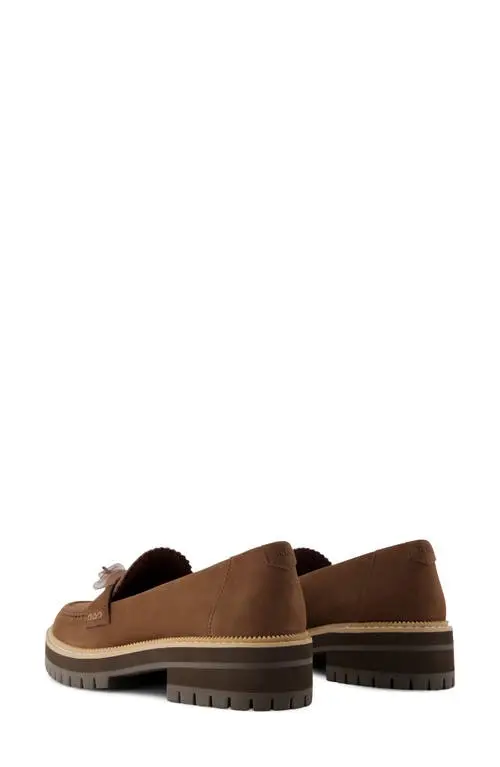 Toms Cara Bow Platform Loafer - Dark Brown