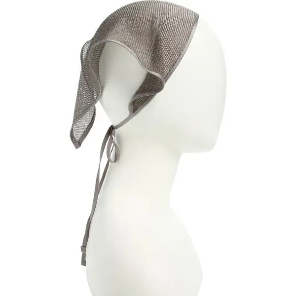 Tasha Metallic Head Scarf - Silver