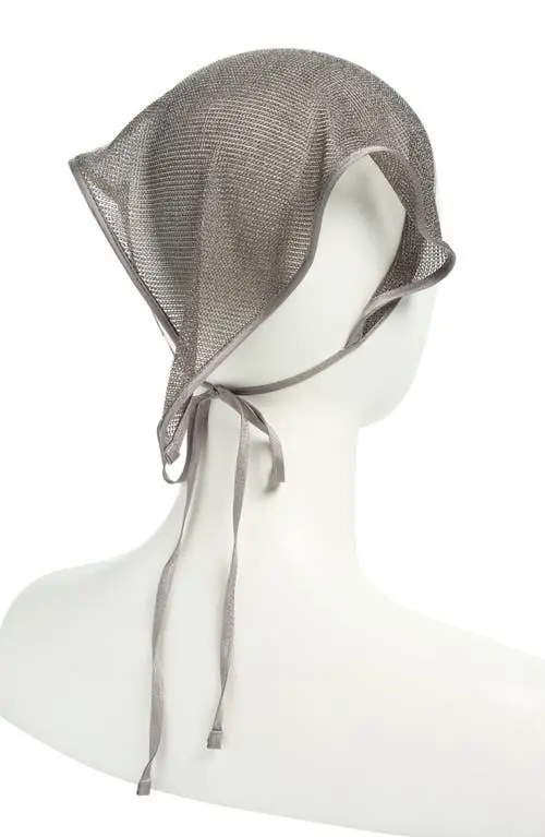 Tasha Metallic Head Scarf - Silver