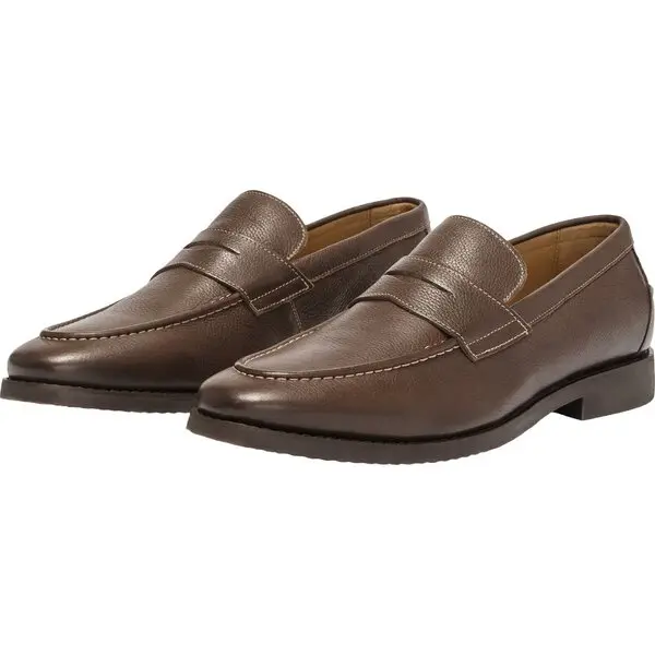 Johnnie-o J Flex Penny Loafer - Chocolate