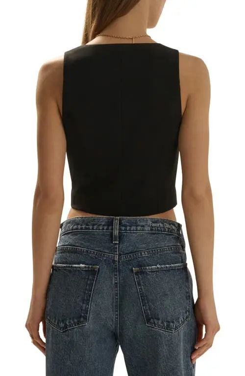 FAVORITE DAUGHTER The Little Classic Vest - Black