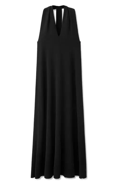 Mango Halter Dress With Back Detail