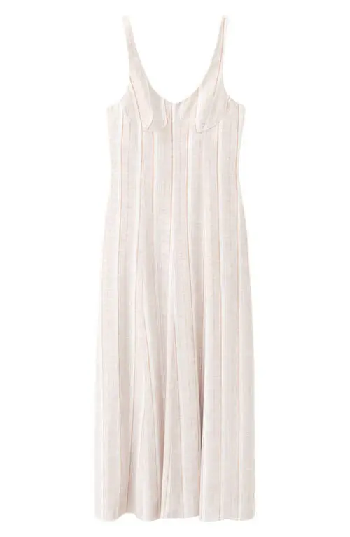Mango Striped Linen Blend Dress