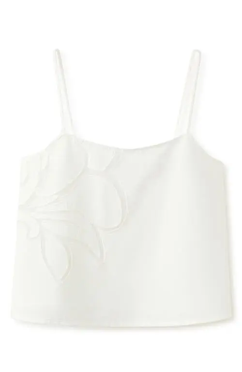 Mango Floral Embroidered Tank Top
