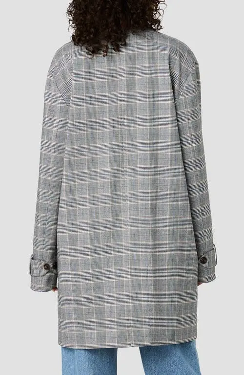 French Connection Matteo Plaid Jacket With Faux Suede Collar