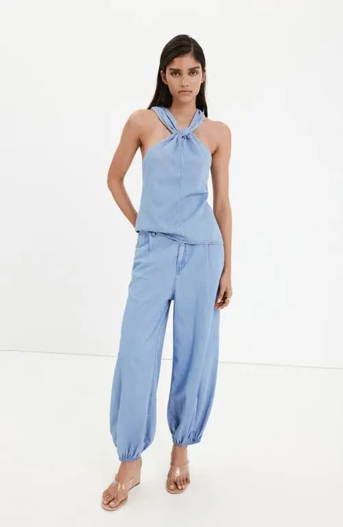 Mango High Waist Baggy Jeans
