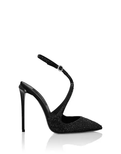 Philipp Plein Slingback Shoes Strass