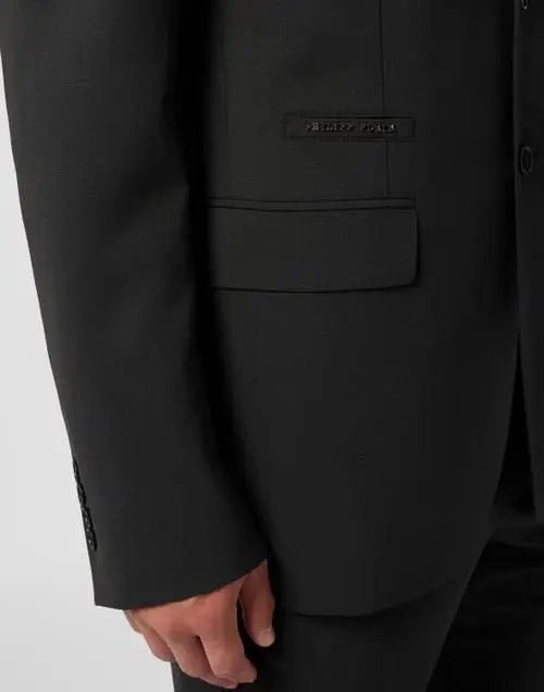 Philipp Plein Regular Fit Blazer Rever 2 Bottoni