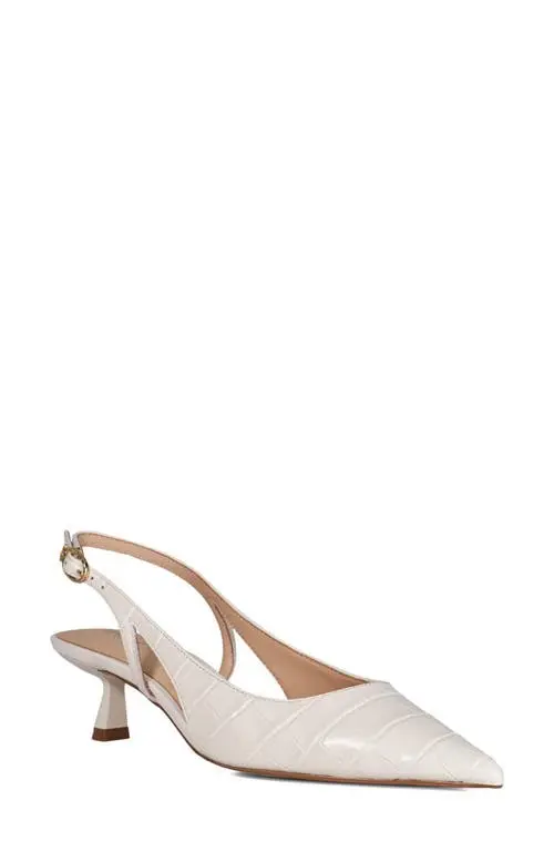 Dune London Cyan Slingback Pointed Toe Kitten Heel Pump