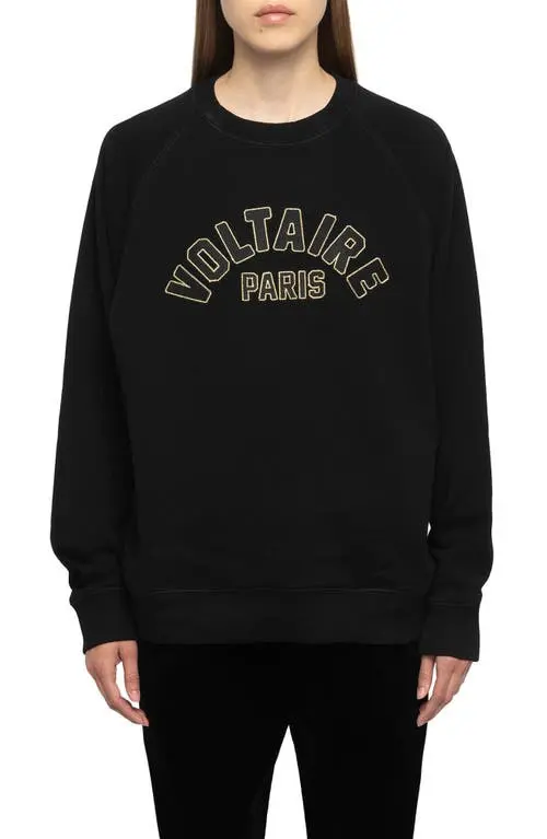 Zadig&Voltaire Sunca Graphic Sweatshirt - Black