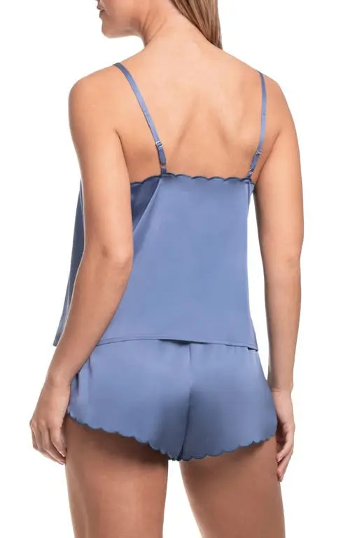 MIDNIGHT BAKERY Scalloped Cami & Tap Shorts Pajamas