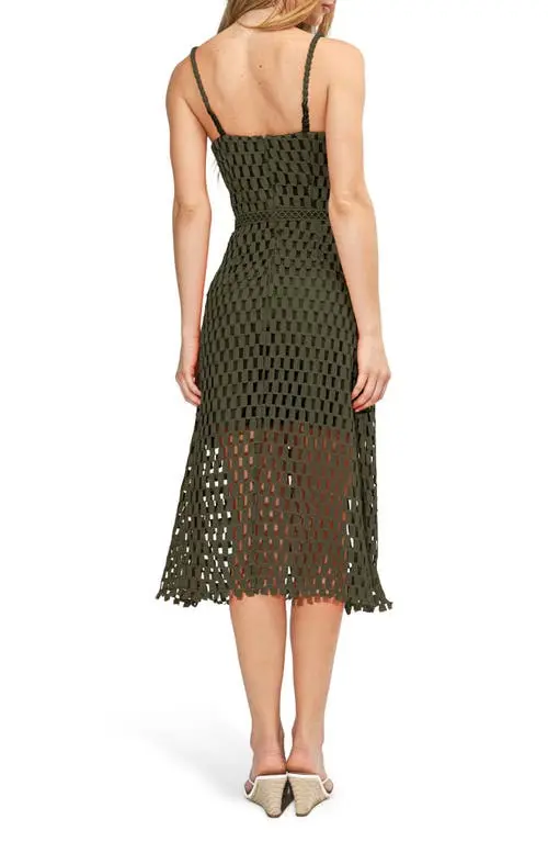 Adelyn Rae Karson Lace Midi Dress