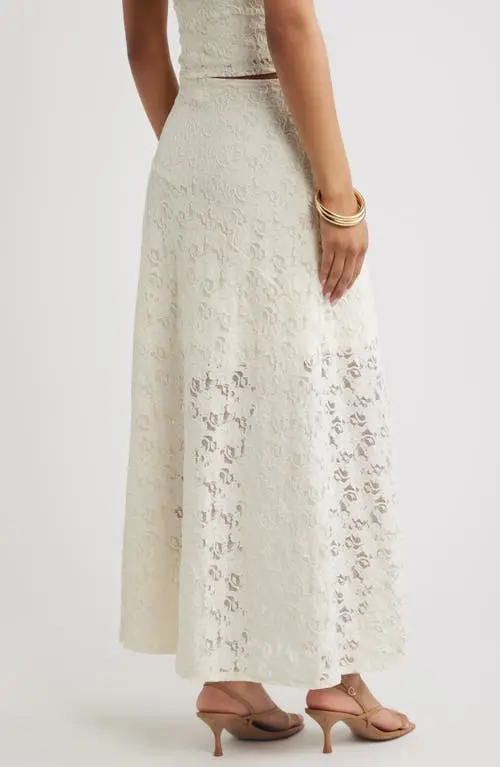 OPEN EDIT Lace Maxi Skirt - Ivory
