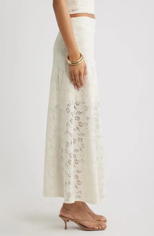 OPEN EDIT Lace Maxi Skirt - Ivory