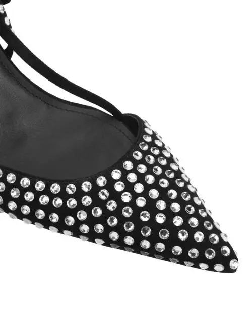Philipp Plein Suede Slingbacks Skull Belts 9