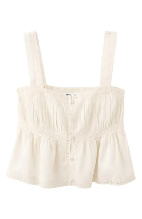 Mango Cotton Lace Top