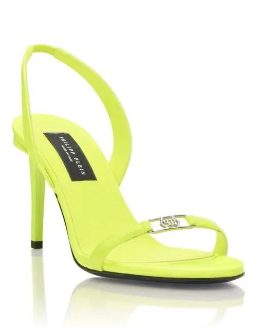 Philipp Plein High Heels Sandals Fluo Hexagon