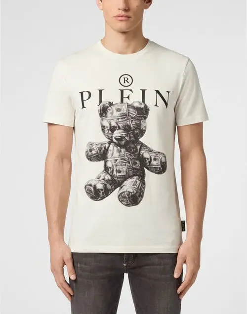 Philipp Plein Jersey T-shirt Skull Teddy Dollar