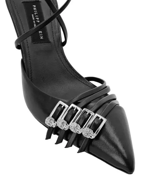 Philipp Plein Multi-strap Crossing Mid Heels 5