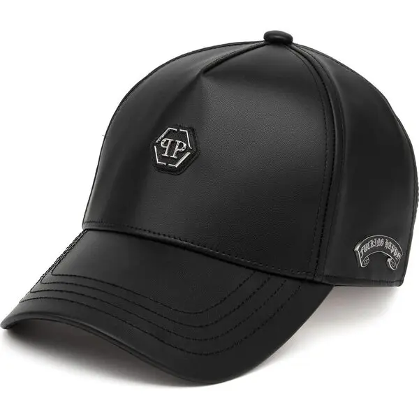Philipp Plein Baseball Cap Hexagon - Black