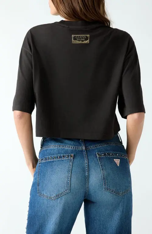 Guess Desert Rose Graphic Cropped T-shirt