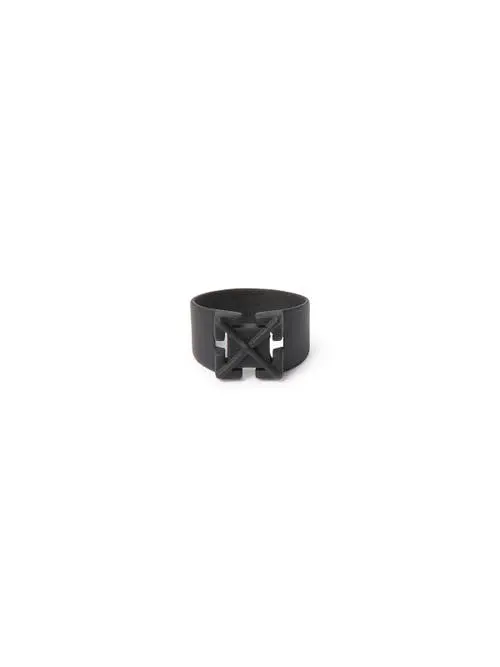 Off-White Painted Arrow Ring - Multicolor