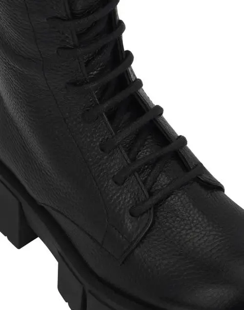Philipp Plein Leather Lace-up Combat Boots