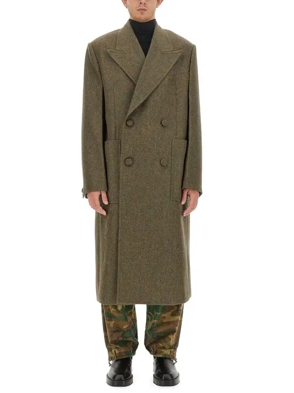 Givenchy Oversize Double Breasted Wool Coat