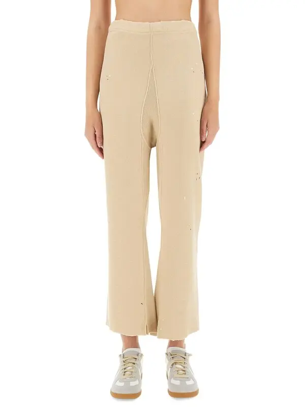 MAISON MARGIELA Cotton Trousers - Cream