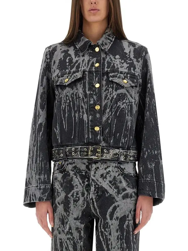 GANNI Heavy Denim Jacket - Black