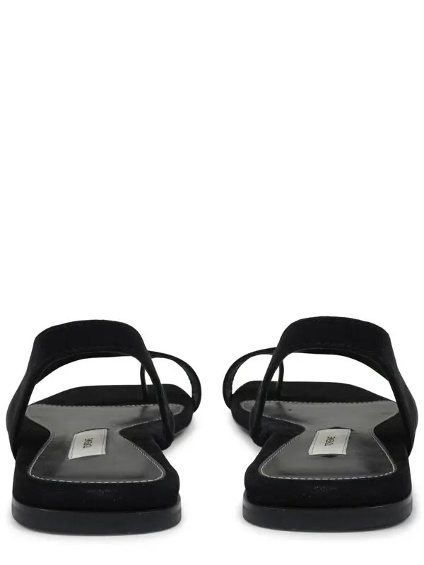 TOTEME Suede Slingback Sandals - Black