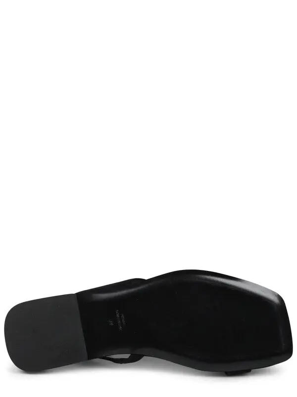 TOTEME Suede Slingback Sandals - Black