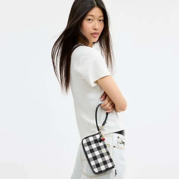 COACH OUTLET Nolita 19 With Gingham Print And Charm