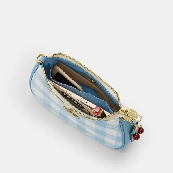 COACH OUTLET Teri Mini Crossbody Bag With Gingham Print And Charm