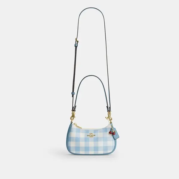 COACH OUTLET Teri Mini Crossbody Bag With Gingham Print And Charm