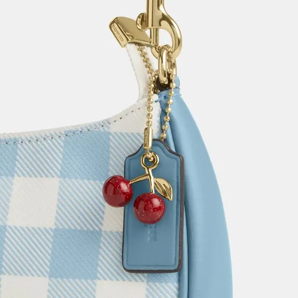 COACH OUTLET Teri Mini Crossbody Bag With Gingham Print And Charm